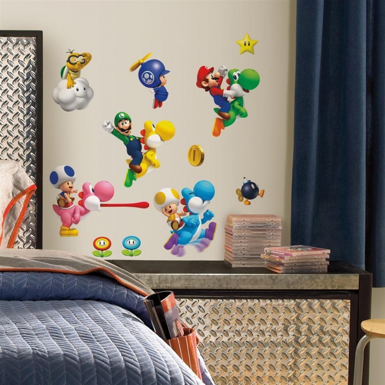 New Super Mario Bros. Wii - Muurstickers - Super Mario en Sonic shop