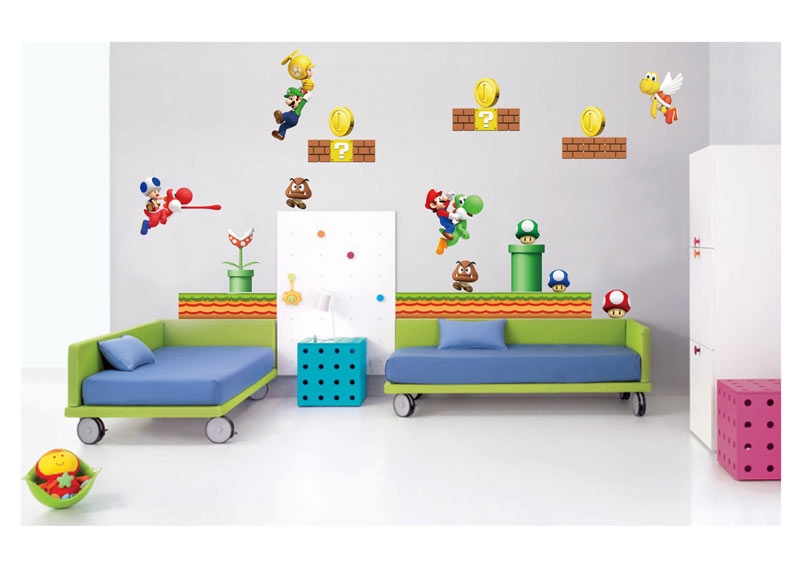 Mario Bros Level - Muurstickers - Super Mario en Sonic shop